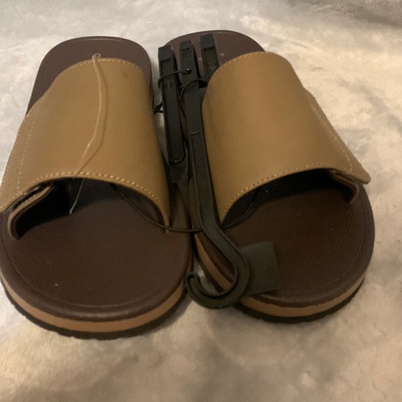George | Shoes | George Mens Brown Comfort Footbed Slide Sandals | Poshmark